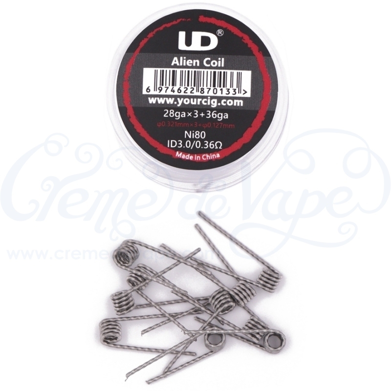 Speciality pre-built coils - 10pk - Ni80 Tri core fused clapton 0.32Ω ...