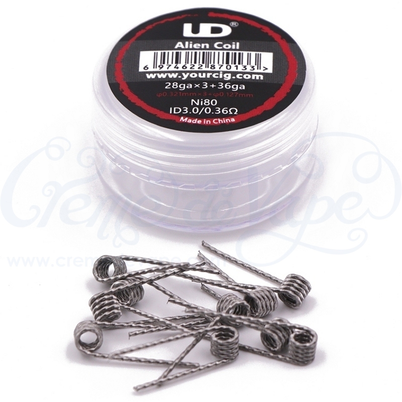 Speciality pre-built coils - 10pk - Ni80 Tri core fused clapton 0.32Ω ...