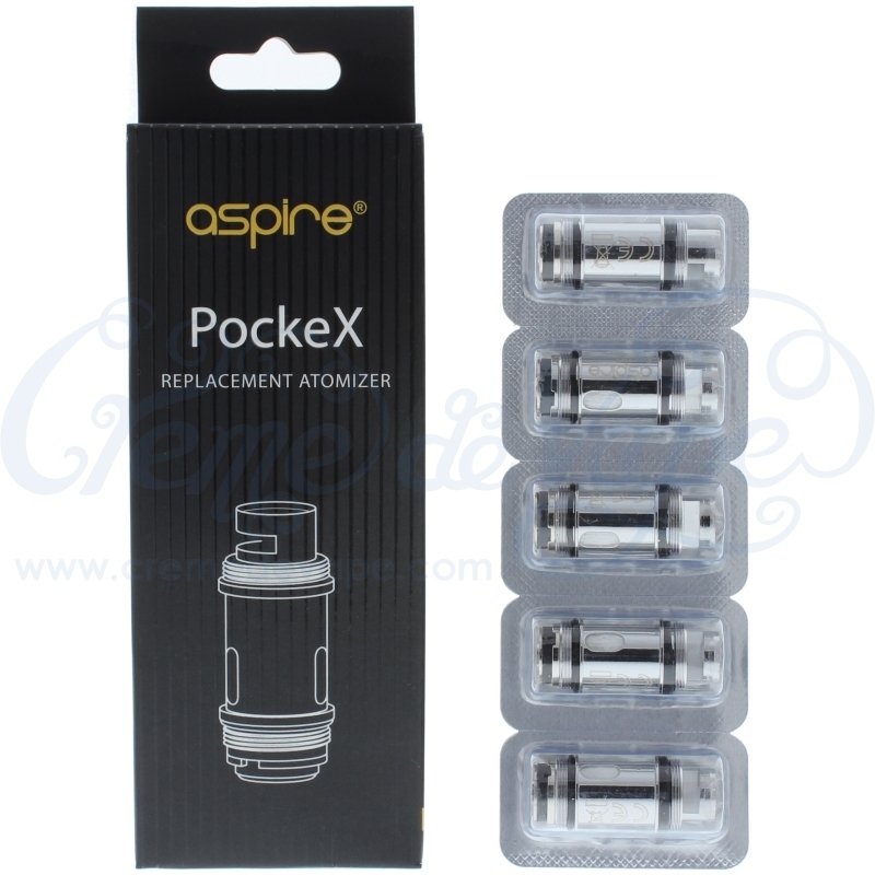 Aspire PockeX Heads - 5pk - Creme de Vape