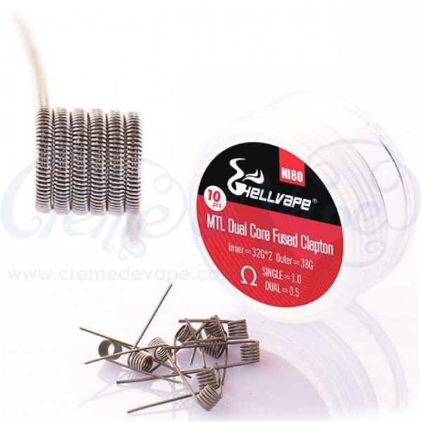 Hellvape Ni80 MTL Clapton coils - 10pk - Creme de Vape