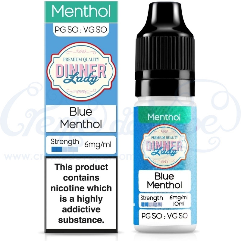 Blue Menthol by Dinner Lady - 10ml - Creme de Vape