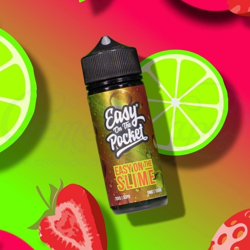 Easy on the Slime - Strawberry and Lime - 100ml Shortfill - Creme de Vape