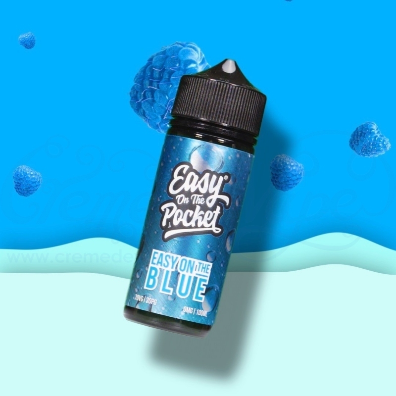 Easy on the Blue - Blue Raspberry Slush - 100ml Shortfill - Creme de Vape