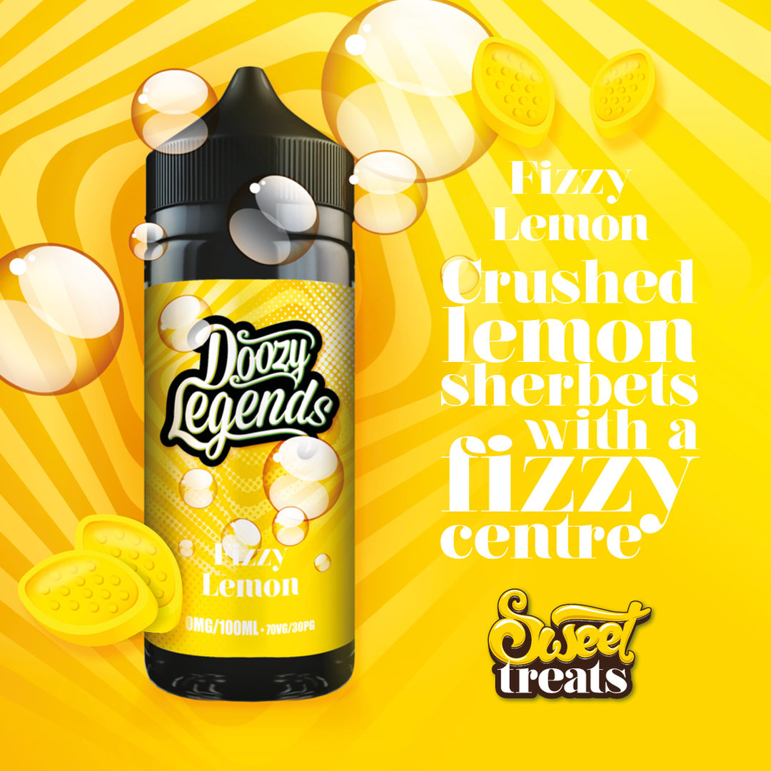Fizzy Lemon by Doozy Legends - 100ml Shortfill - Creme de Vape