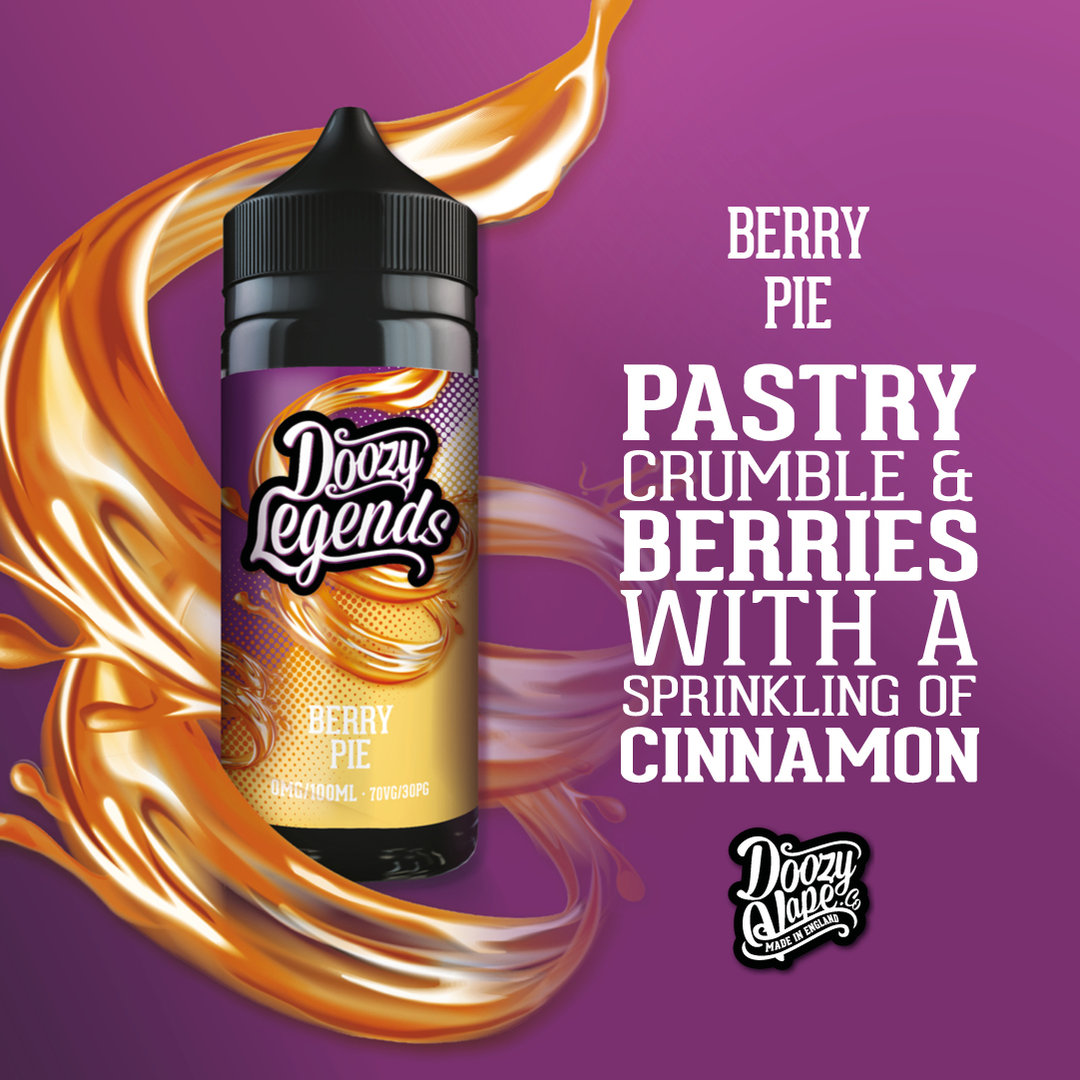 Berry Pie by Doozy Legends - 100ml Shortfill - Creme de Vape