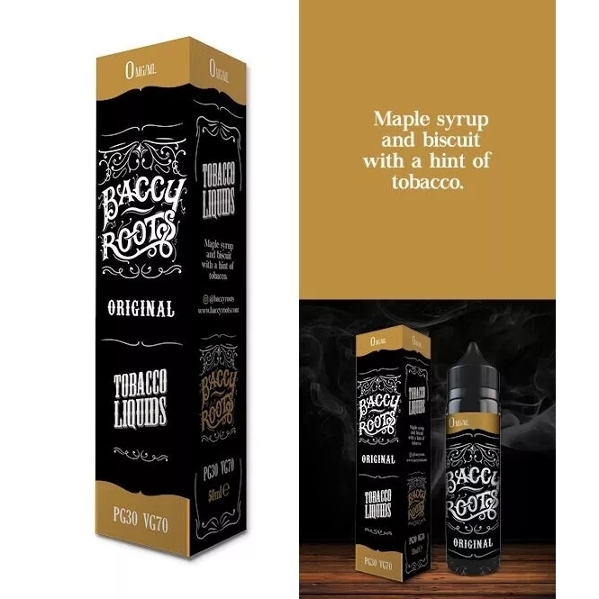 Original by Baccy Roots - 50ml Shortfill - Creme de Vape