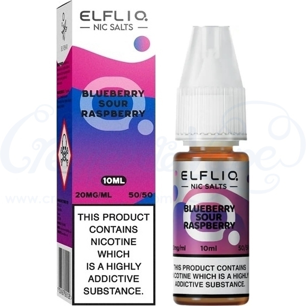 Blueberry Sour Raspberry ELFLIQ Nic Salts e-liquid by Elfbar - Creme de ...