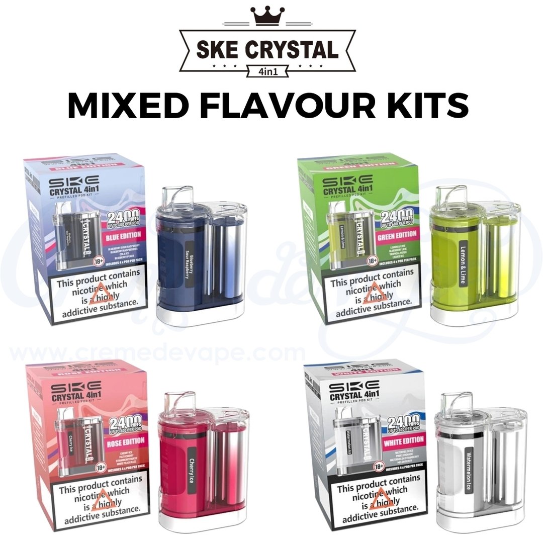 SKE Crystal 4in1 Prefilled Pod Kit - Creme de Vape